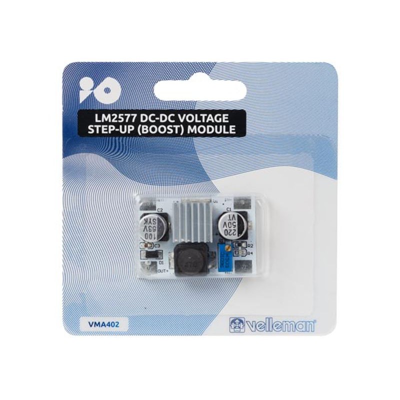 Módulo step-up tensión DC-DC LM2577 | Elevador ajustable de voltaje